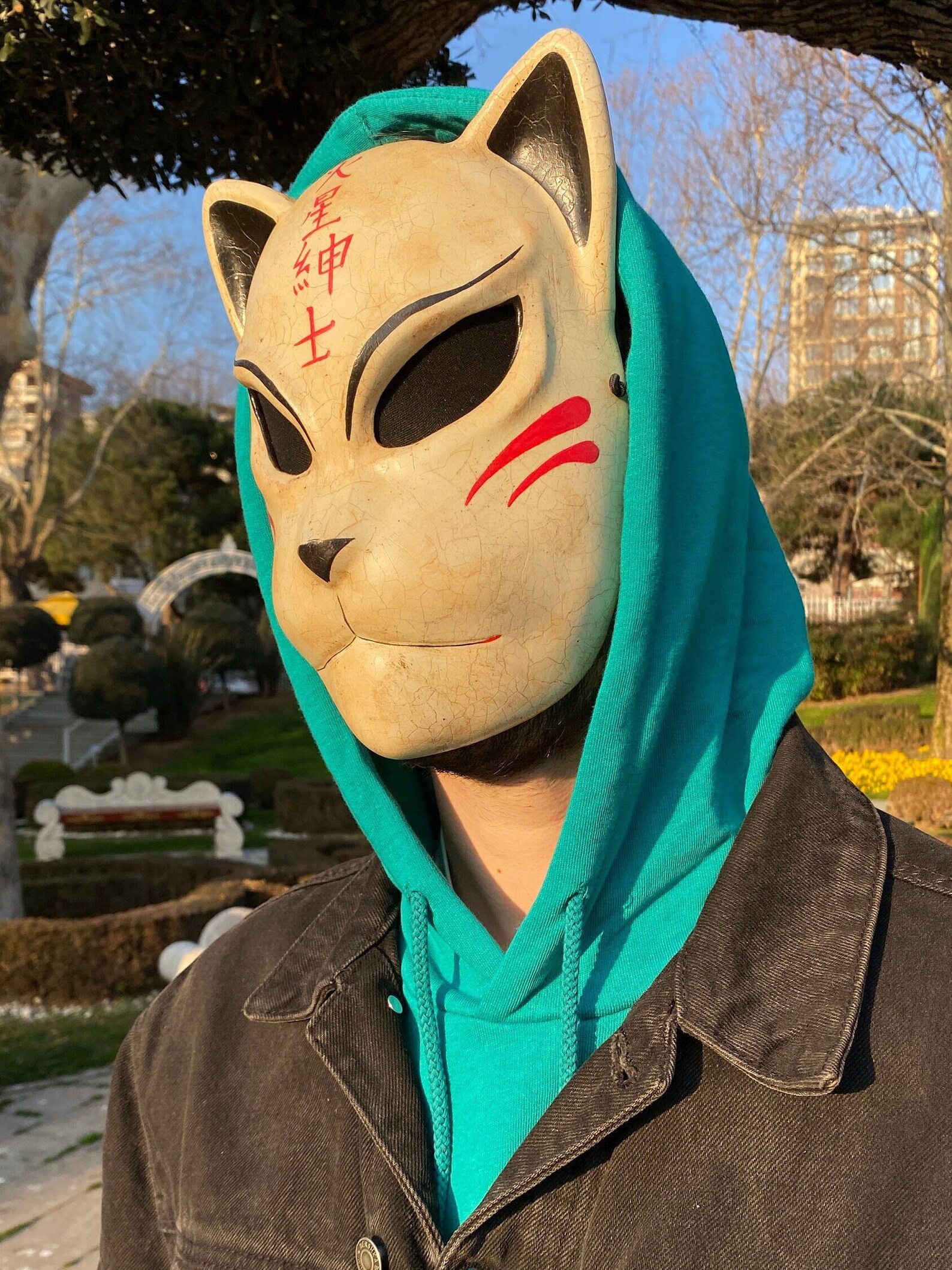 Japanese Kitsune Mask for Anime Cosplay. Ninja Demon Mask - Etsy