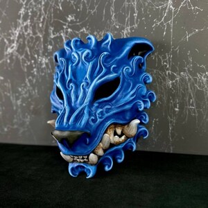 Komainu Mask Lion Dog Wearable, Japanese Komainu Mask Wall Decor, Bear ...