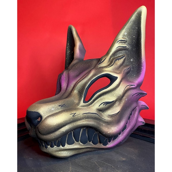 Japanese Full Fox Mask - Etsy