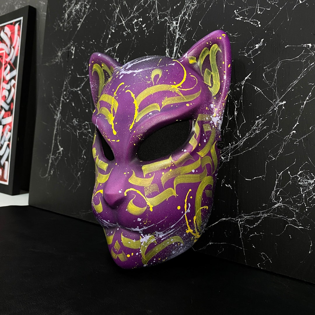 Japanese Kitsune Mask for Anime Cosplay. Ninja Demon Mask - Etsy