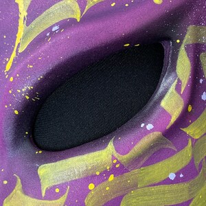 Japanese Purple Kitsune Mask for Anime Cosplay. Ninja Demon Mask ...