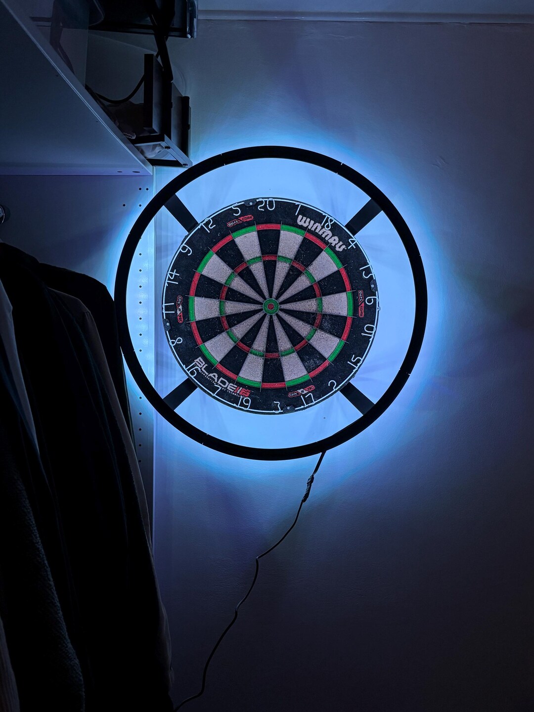 3D Printed Dartboard LED Ring Light | Adjustable Lighting for Darts ...