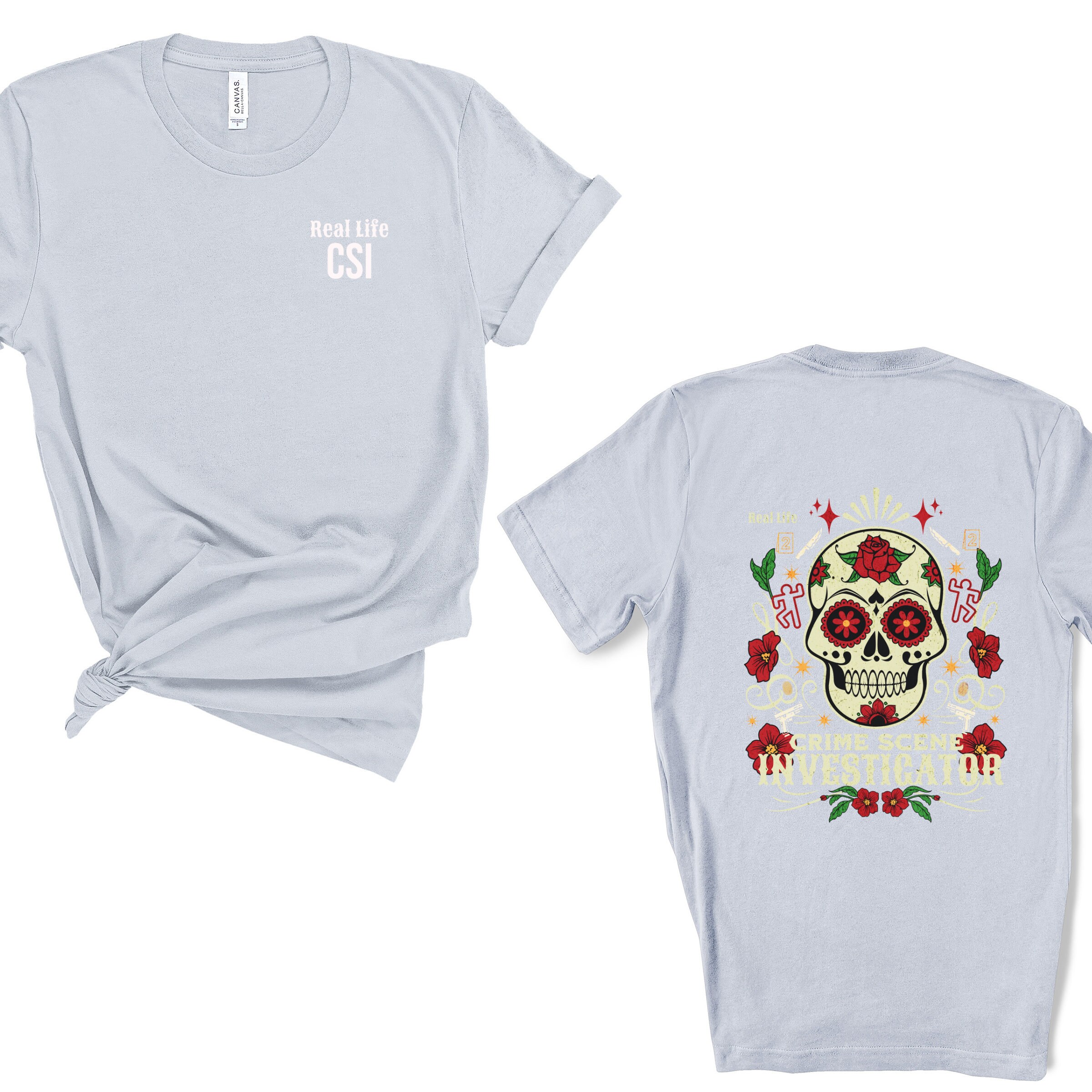 Back Side Design Real Life CSI Shirt, CSI Shirt, Police Shirt, Law ...