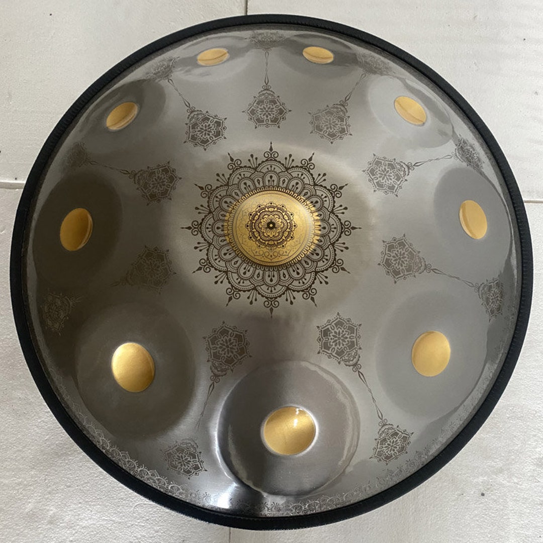 Handmade Handpan Drum Kurd / Celtic D Minor 9/10/12 Notes Stainless ...