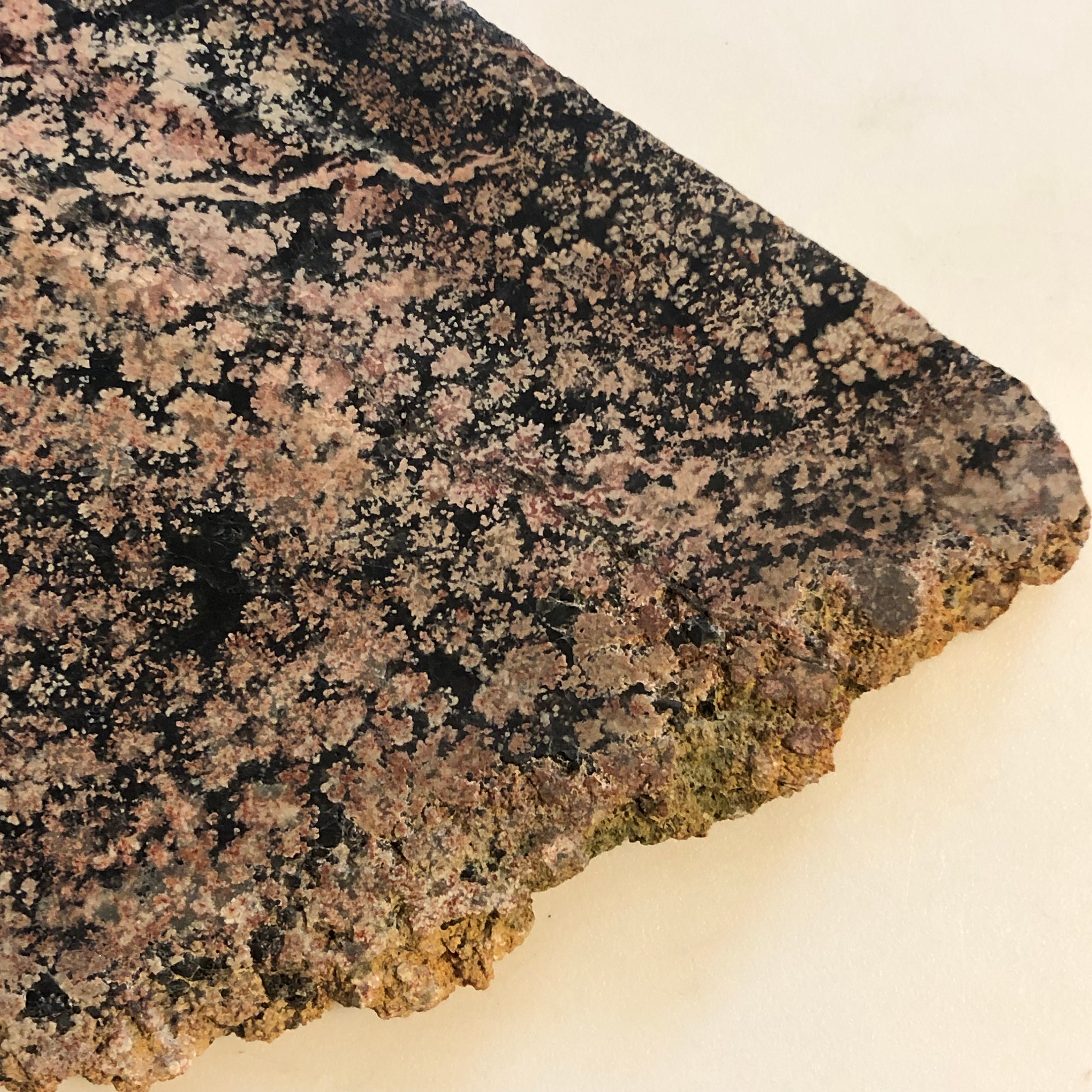 Lg Mexican Flower Obsidian Rock Slab, Firecracker Starry Night Obsidian ...