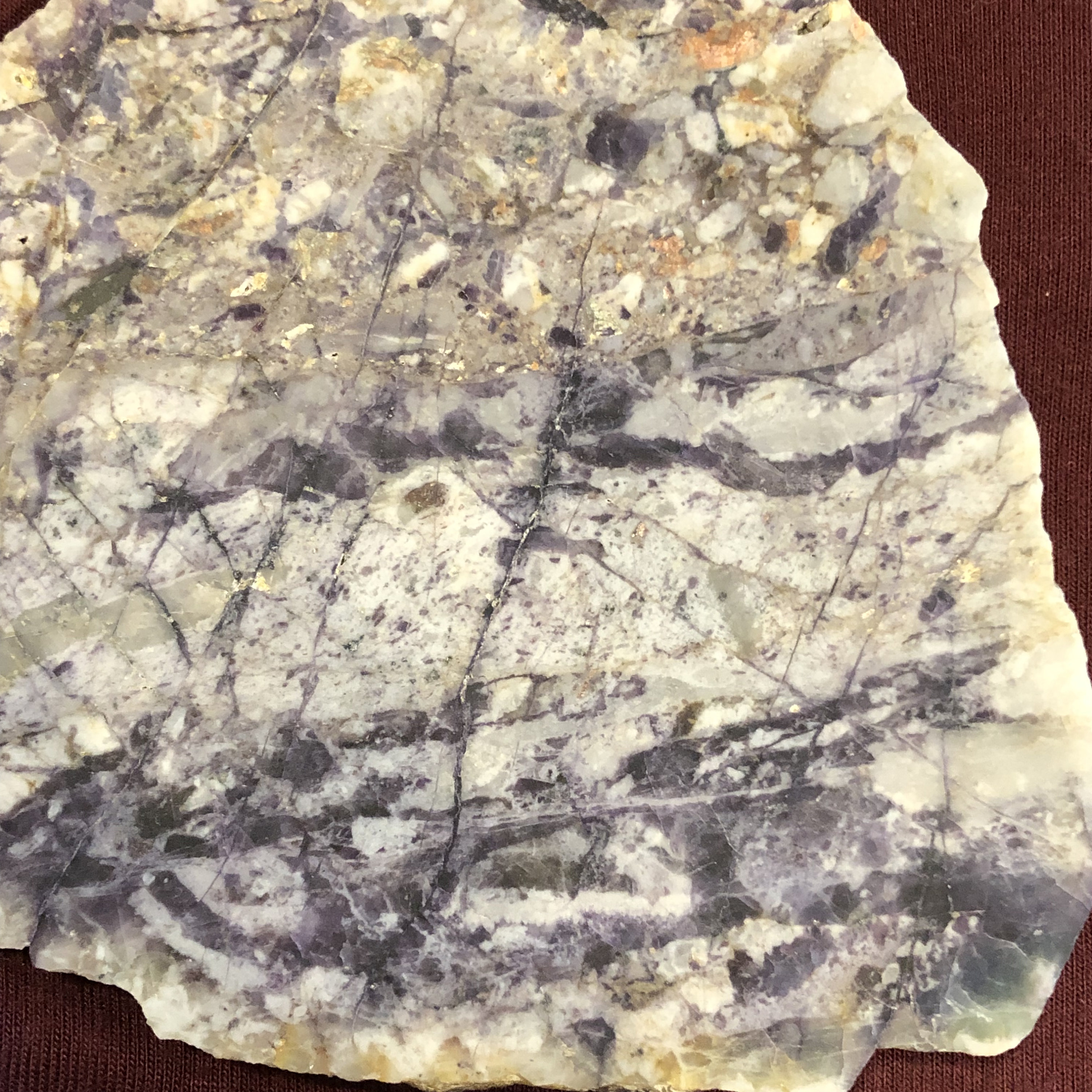 HTF Tiffany Stone Lapidary Slab 3, Bertrandite Collector Slab Specimen ...