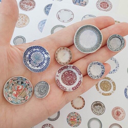 Printable 98 Miniature Plates Vintage Collection Set 3 PDF - Etsy