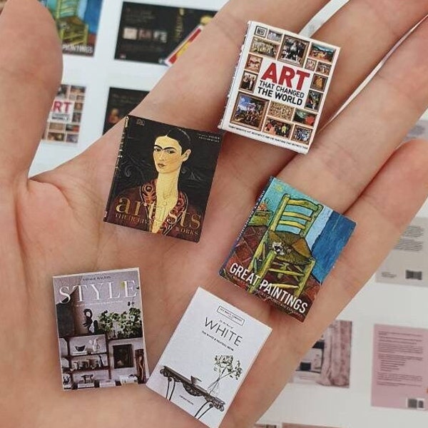 Miniature Library - Etsy