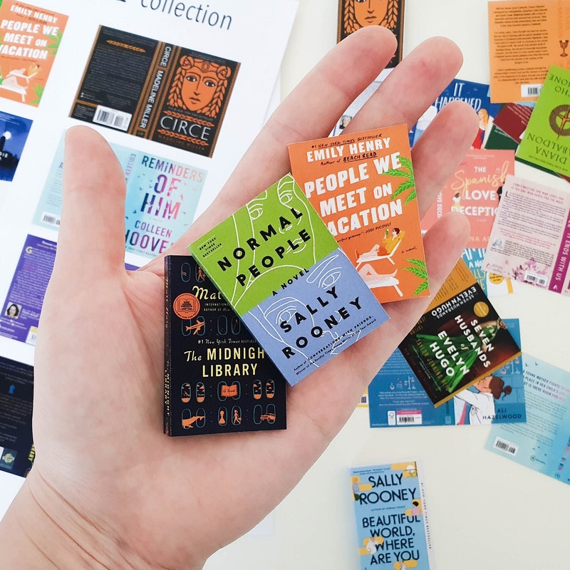 1/6 Scale Mini Books - Etsy