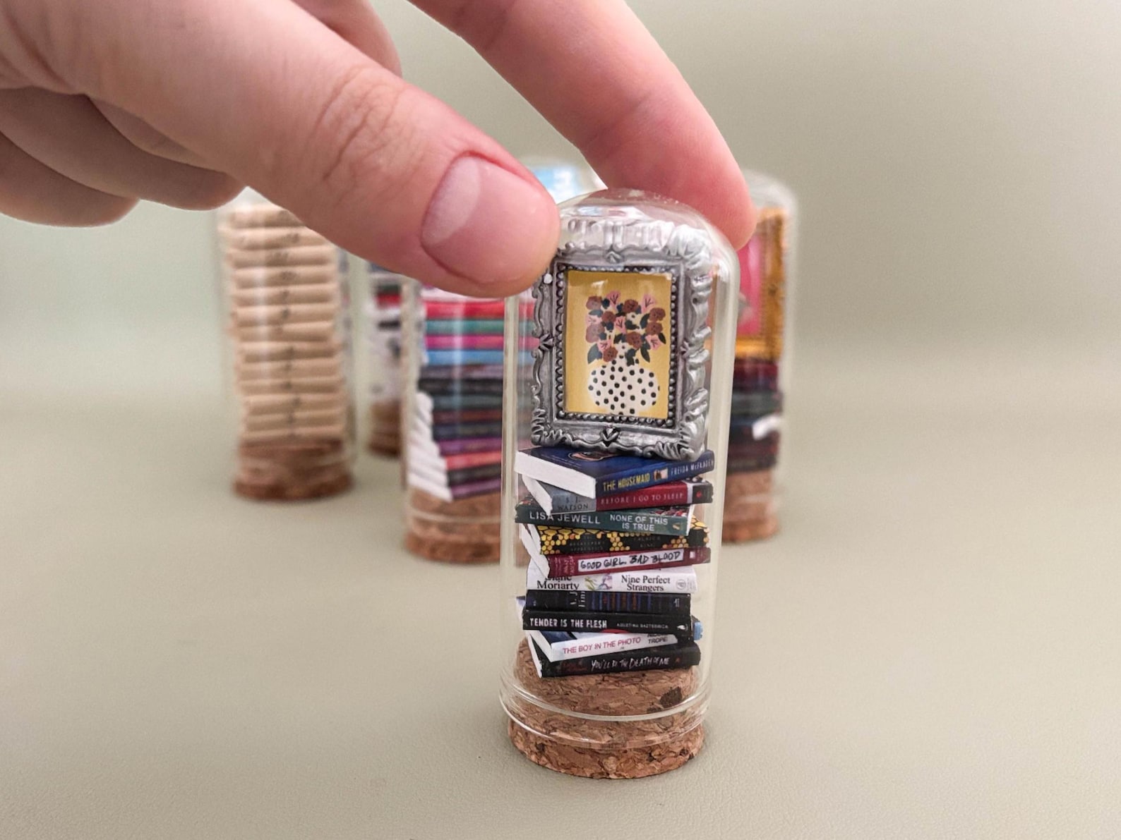 Mini TBR Jar, Book Tube With Random or Custom Books Gift for Book Club ...