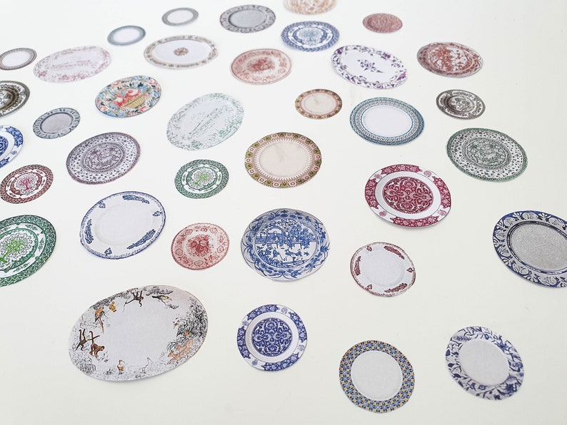 Printable 98 Miniature Plates Vintage Collection Set 3 PDF - Etsy