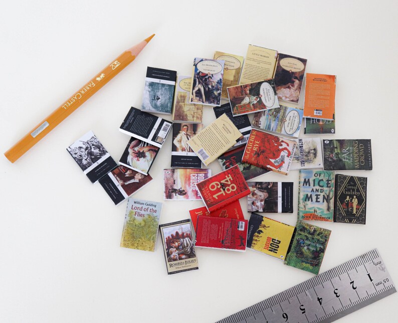 Printable 32 Miniature Book Cover Classic Literature - Etsy