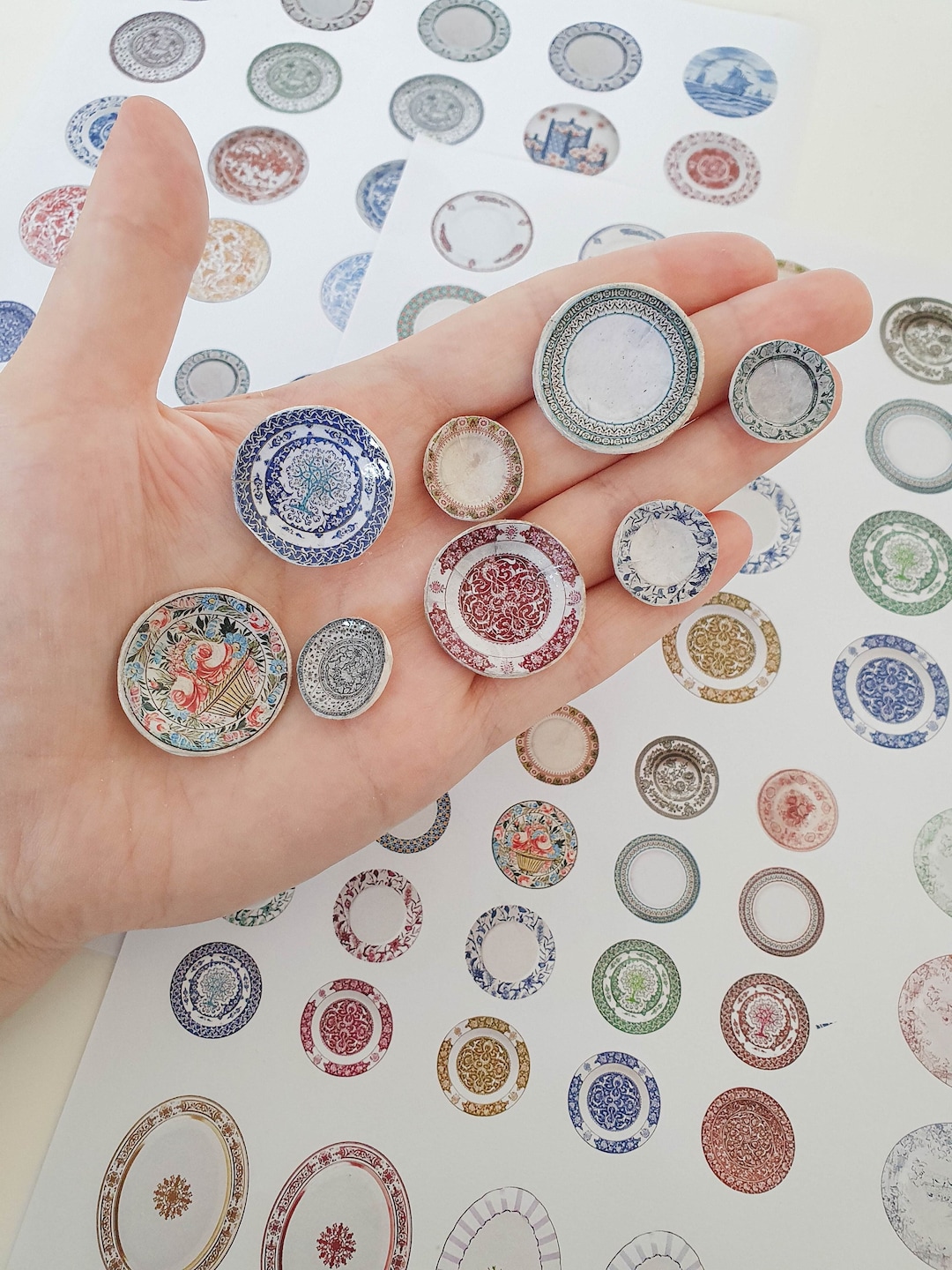 Printable 98 Miniature Plates Vintage Collection Set 3 PDF - Etsy