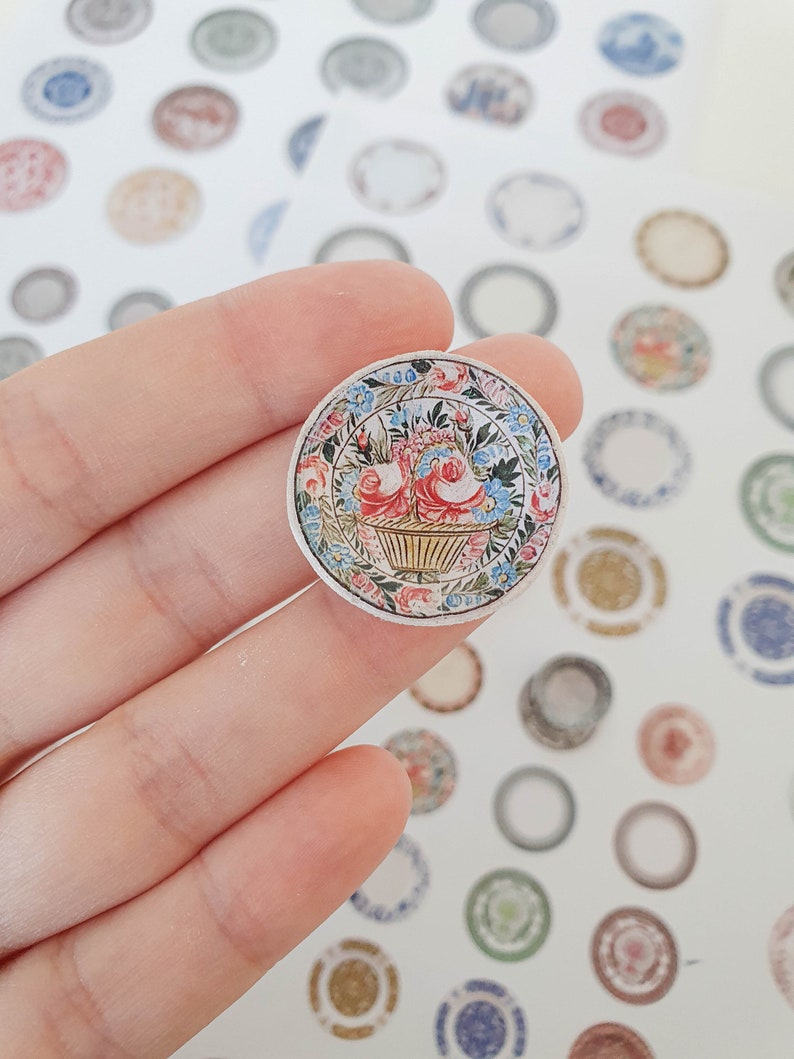 Printable 98 Miniature Plates Vintage Collection Set 3 PDF - Etsy