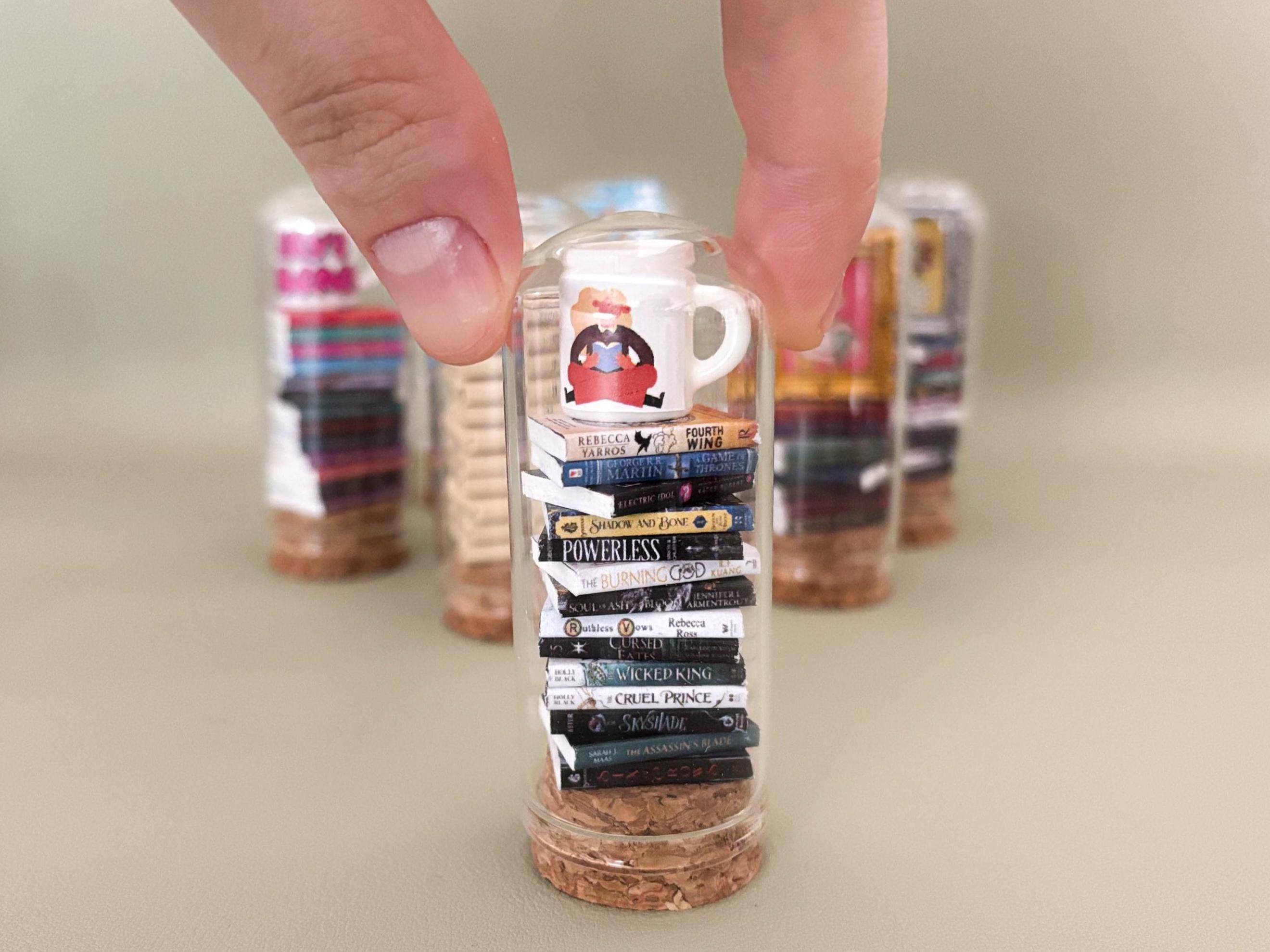 Mini TBR Jar, Book Tube With Random or Custom Books Gift for Book Club ...