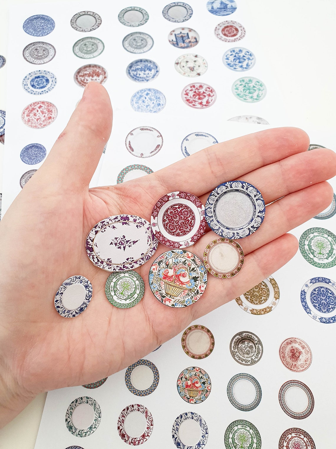 Printable 98 Miniature Plates Vintage Collection Set 3 PDF - Etsy