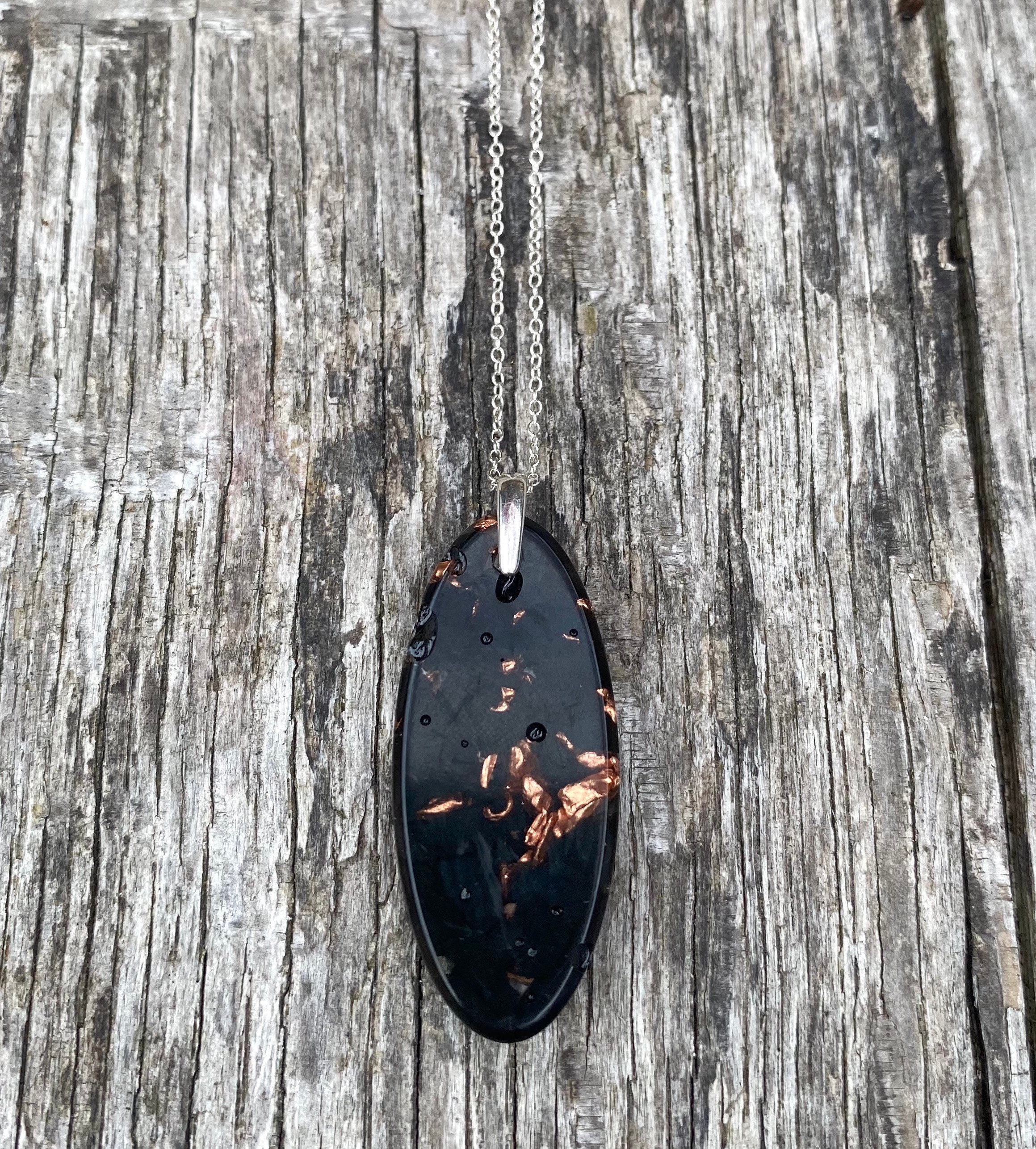 Shungite Pendant With Copper, EMF Protection, Handmade in Devon. - Etsy UK