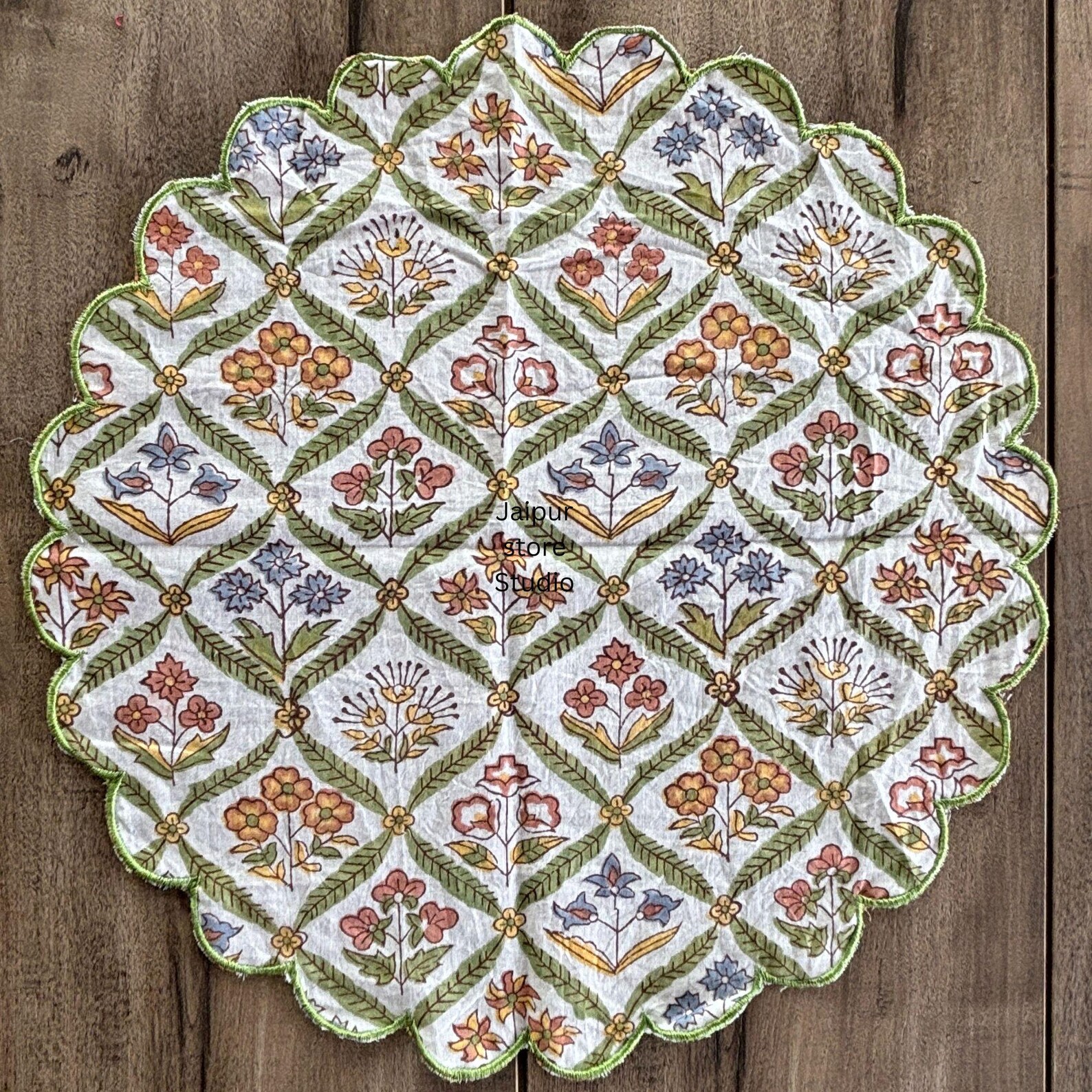Hand Block Printed Cotton Napkins, Size, 16x16 Inches - Etsy