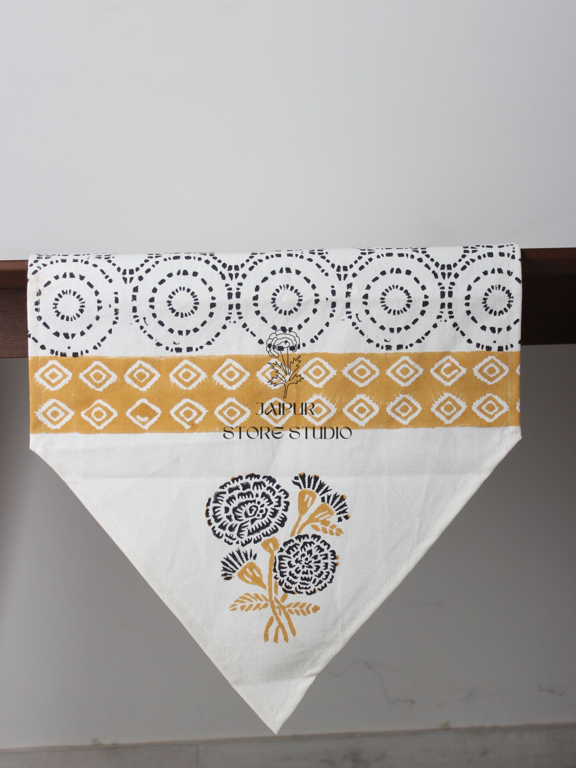 Hand Block Printed Cotton Table Runner, Canvas Hand Block Table Runner ...