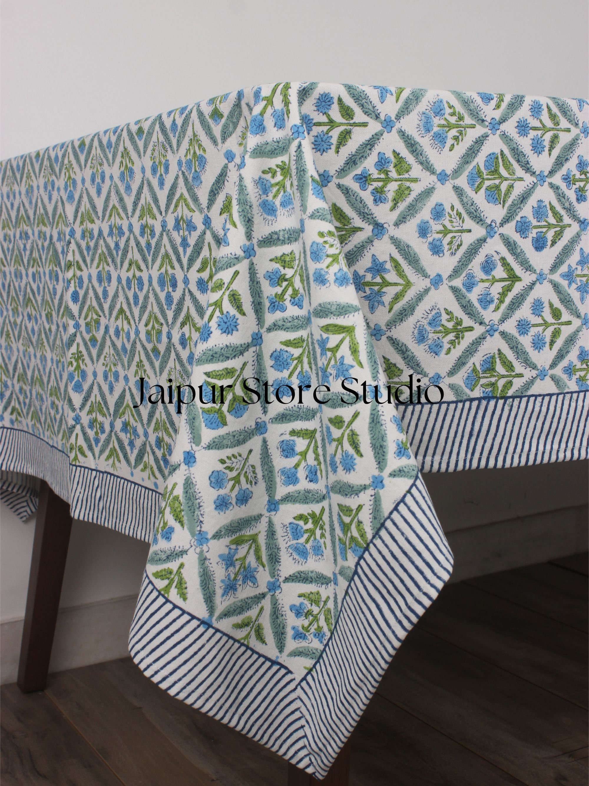 Indian Hand Block Printed Cotton Canvas Tablecloth Rectangle - Etsy