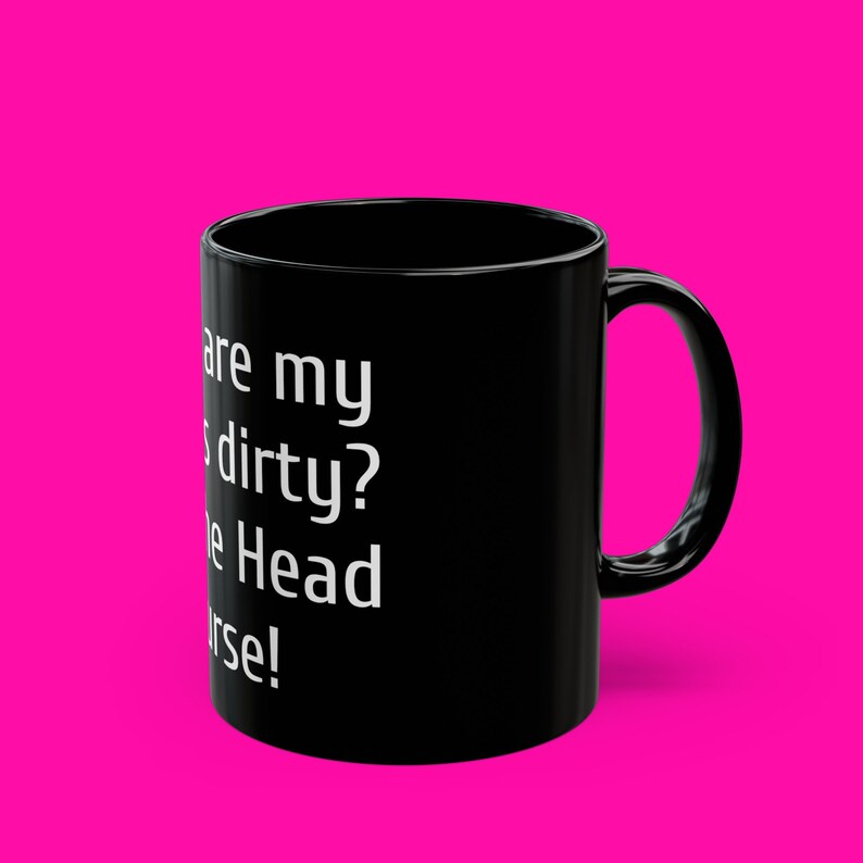 Amusing Black Coffee Mugs for Medical Professionals Witty Sayings ...