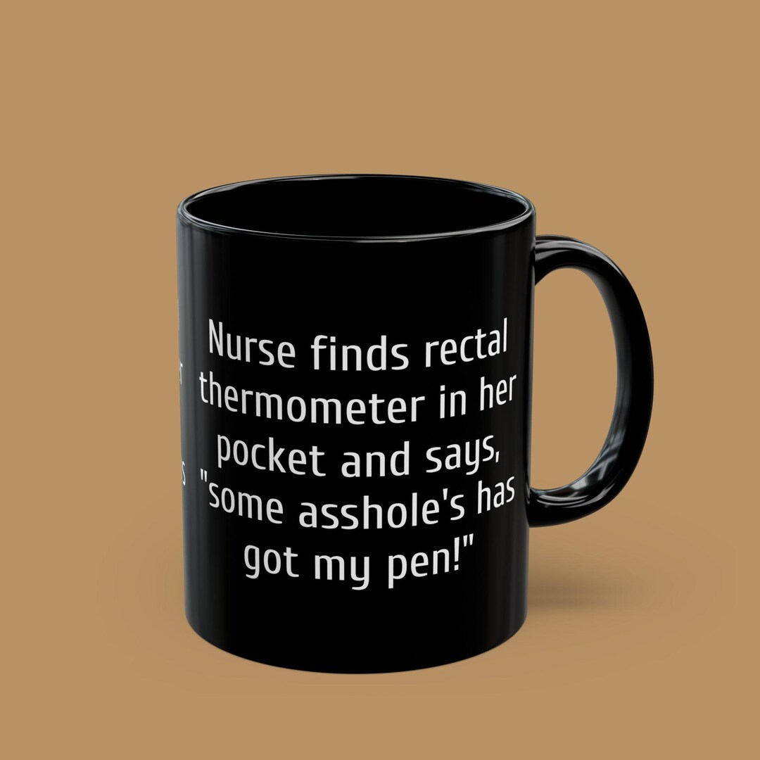 Hilarious Medical Mugs Sarcastic Sayings on Black Porcelain Cups ...