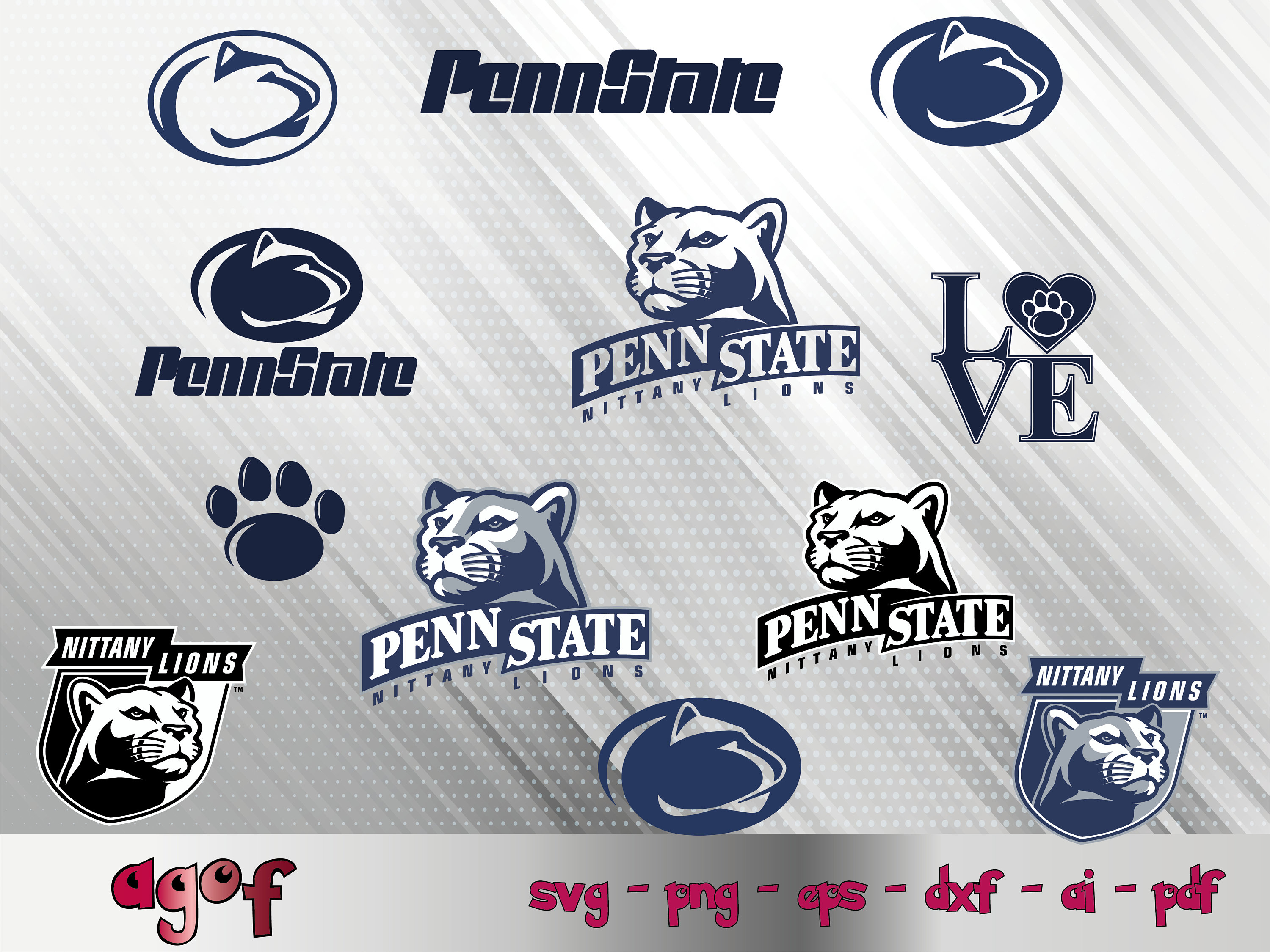 Pennstate Svg Bundle Penn State Svg Love Penn State Penn - Etsy