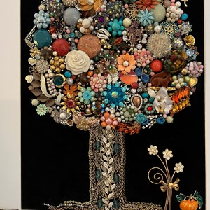 Made to Order: Autumn Splendor Tree-framed Jewelry Art - Etsy