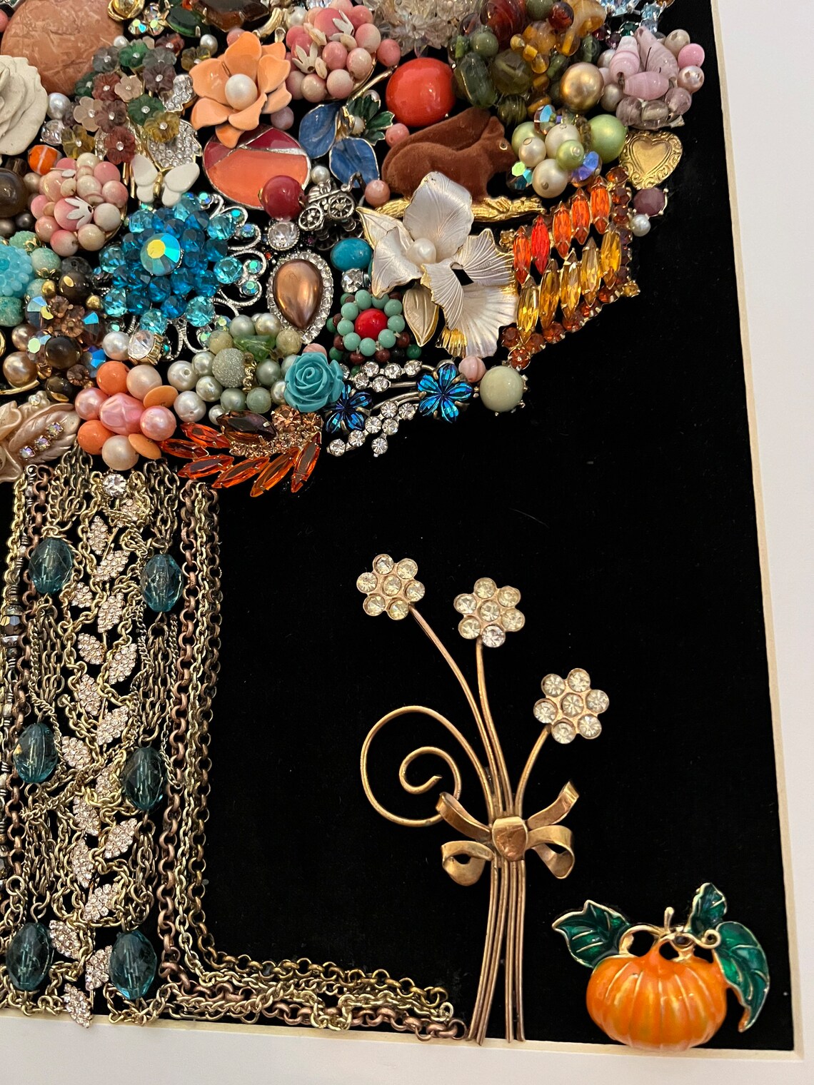 Made to Order: Autumn Splendor Tree-framed Jewelry Art - Etsy