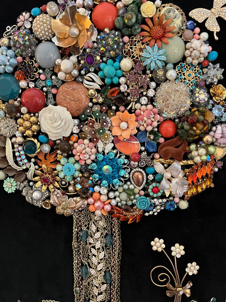 Made to Order: Autumn Splendor Tree-framed Jewelry Art - Etsy