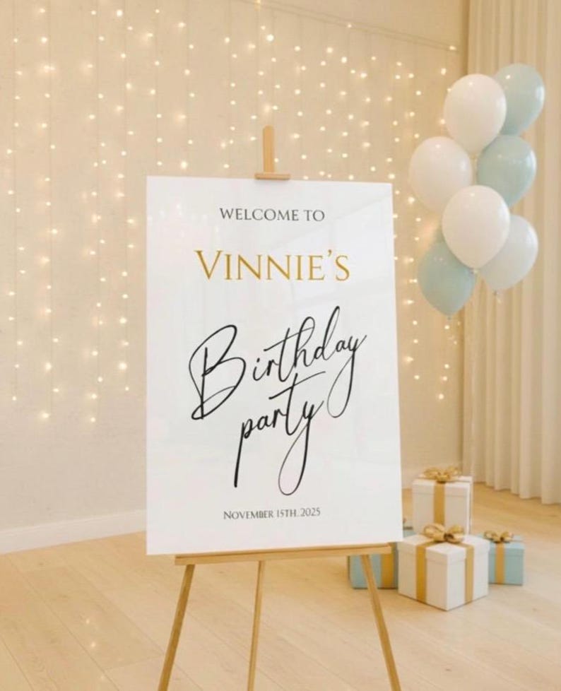 Happy Birthday Sign, Event Signage, Party Decorations - Etsy