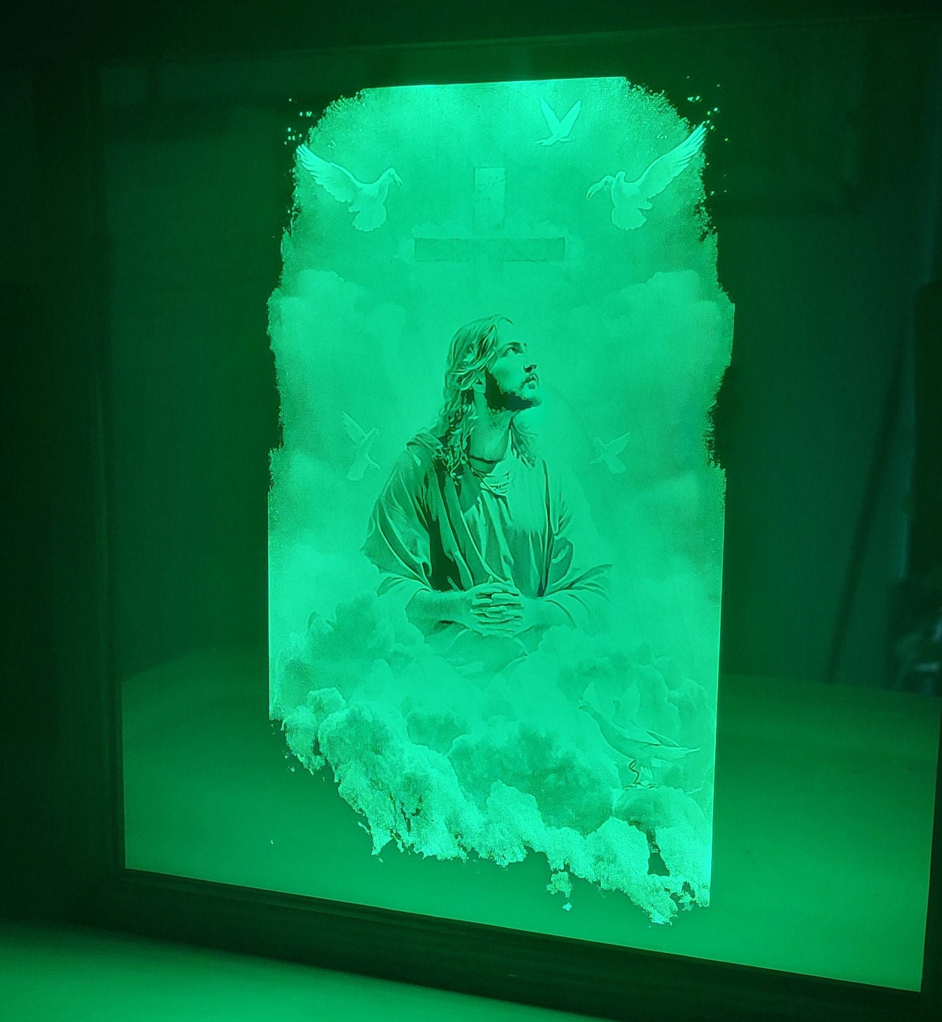 Personalized Picture Lighted Shadow Box - Etsy