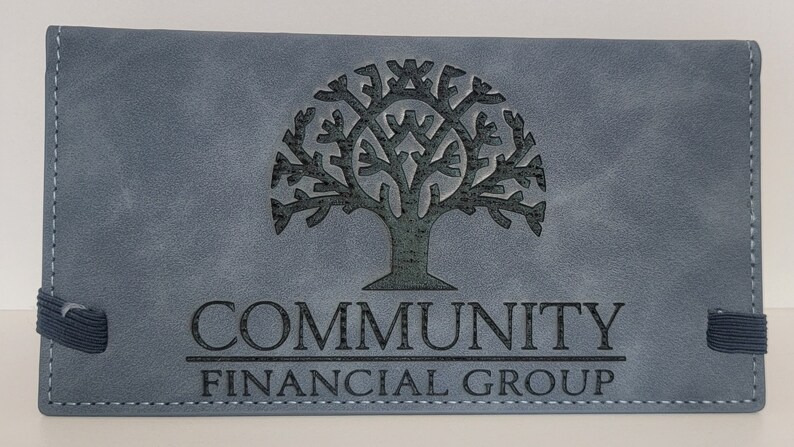 Personalized Leather Check Book Cover Laser Engraved - Etsy