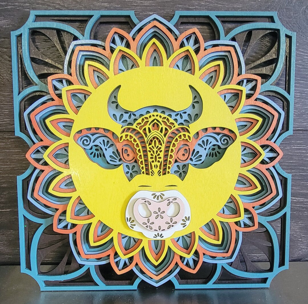 Cow Mandala - Etsy