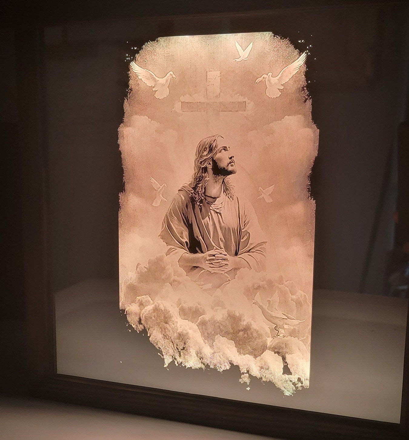 Personalized Picture Lighted Shadow Box - Etsy