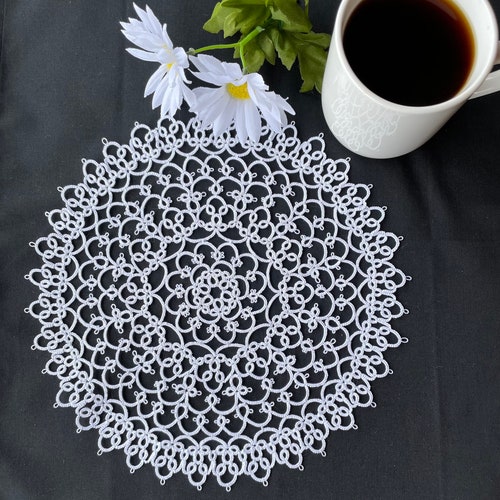 Tatting PDF Pattern Doily star for Shuttle - Etsy