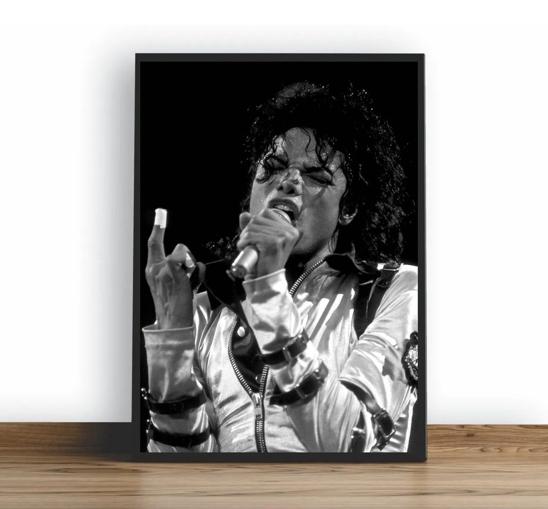 Michael Jackson Music Poster Painting Art Wall Canvas for - Etsy