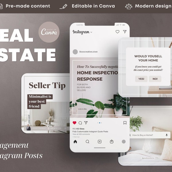 Realtor Instagram - Etsy