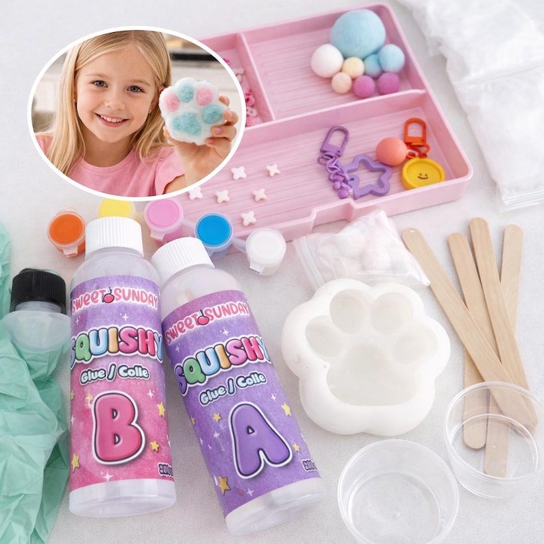 Taba Squishy Kit, DIY Squishy Kit for Kids, Squishy Making Kit, Make ...