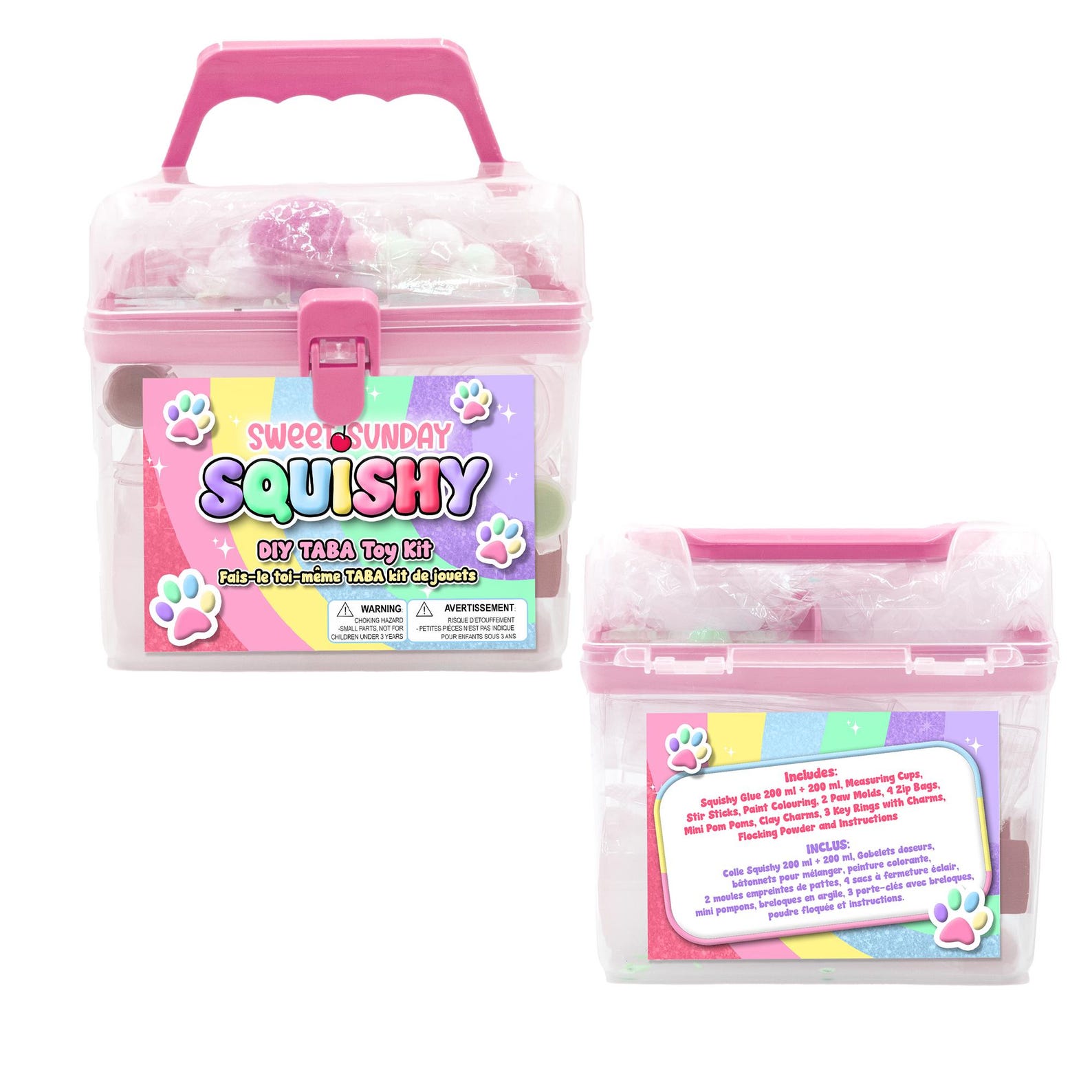 Taba Squishy Kit - Make up to 4 Paw Print Squishy Toys, Squishy Making ...