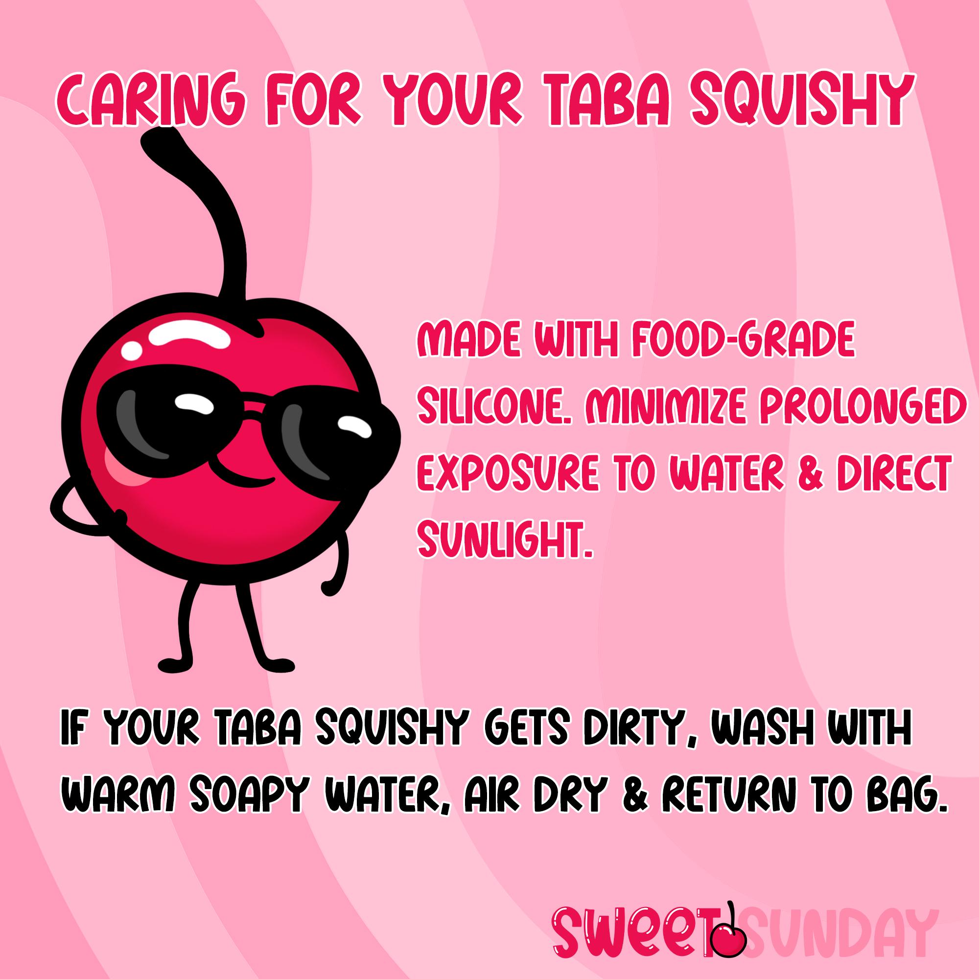 Taba Squishy - Pink Charm Donut Soft Squishy Toy in a Bag, Kawaii Desk ...