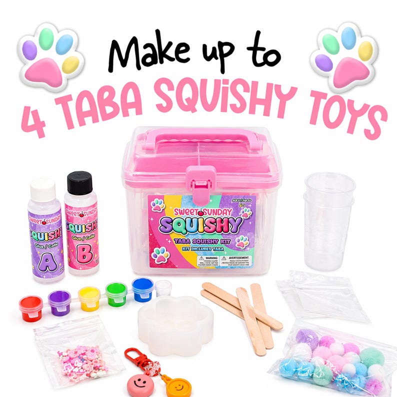Taba Squishy Kit, DIY Squishy Kit for Kids, Squishy Making Kit, Make ...
