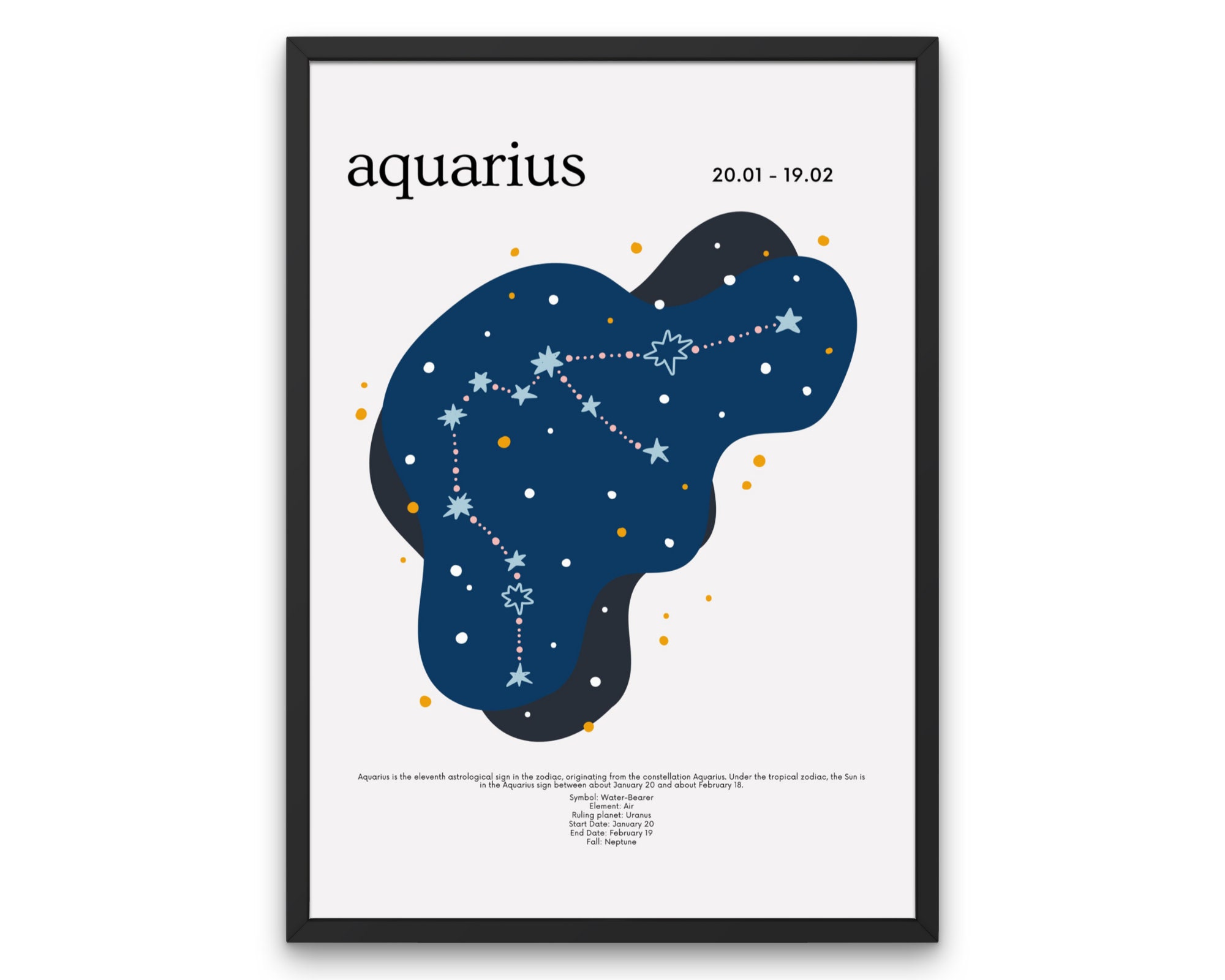 Constellation Aquarius With Neptune