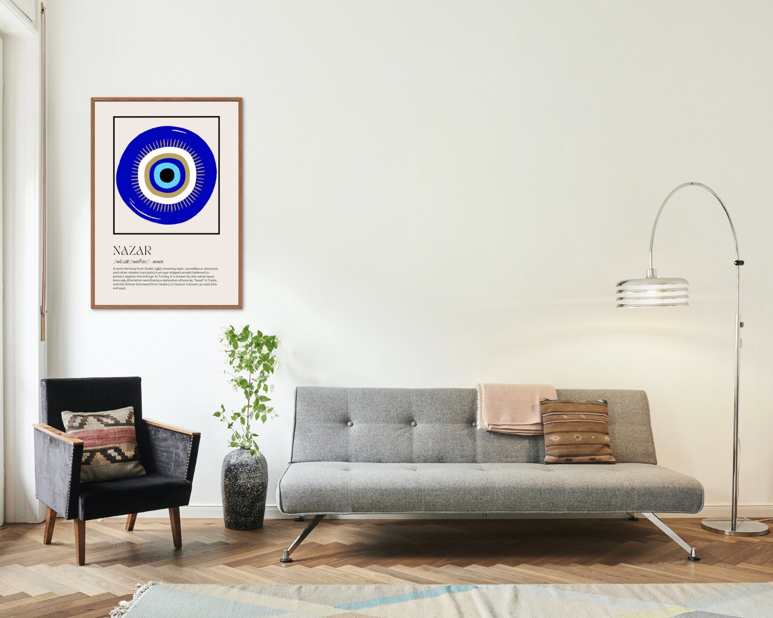 Nazar (5) Wall Art | Evil Eye Amulet | Lucky Charm | Blue Eye Bead ...