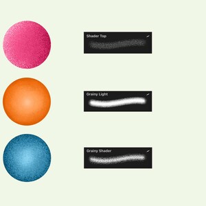 Grain Shader Brushes Procreate| Procreate Grain Brush Set | Textured Illustration Brushes ...
