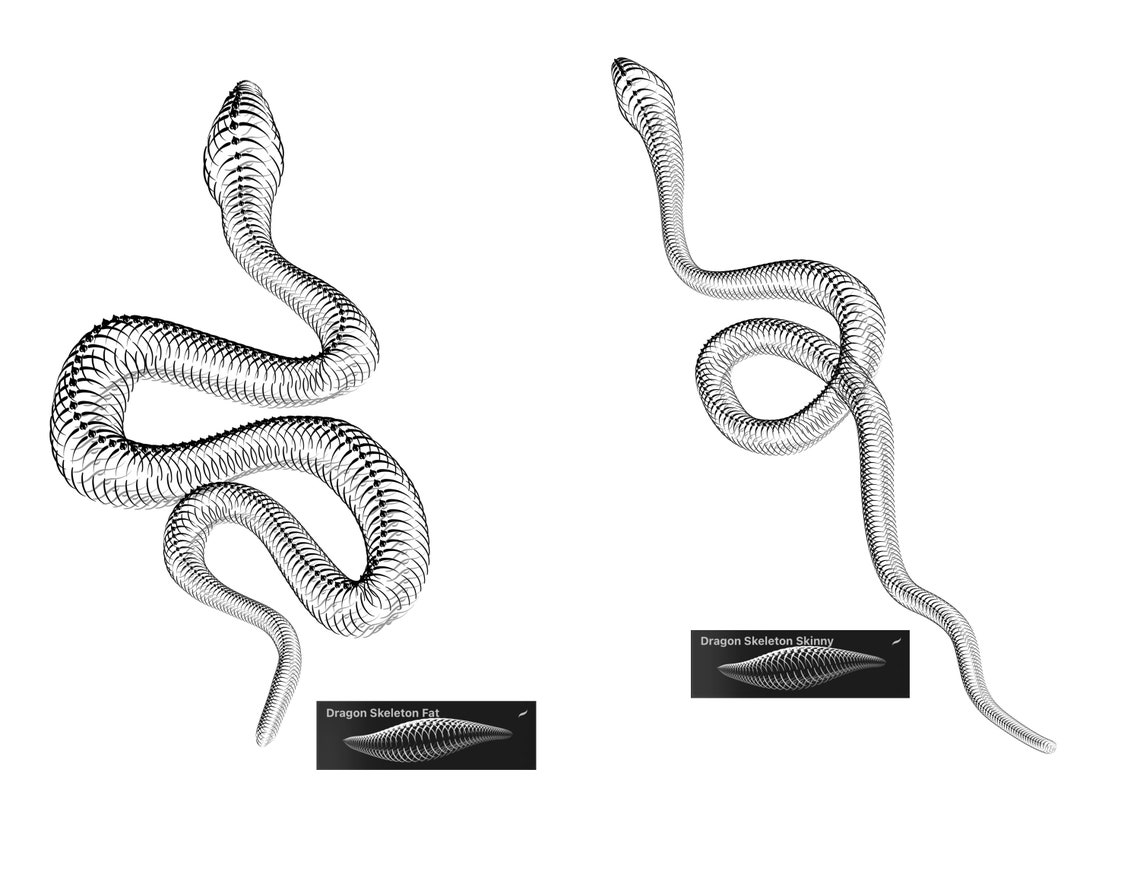 Snake Brush | Procreate Snake Scale Brush Set | Procreate Snake Body ...