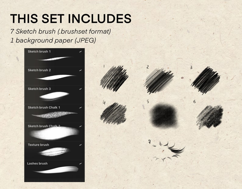 Sketch Brushes Portrait for Procreate | Digital Sketch Brushes | Sketch ...
