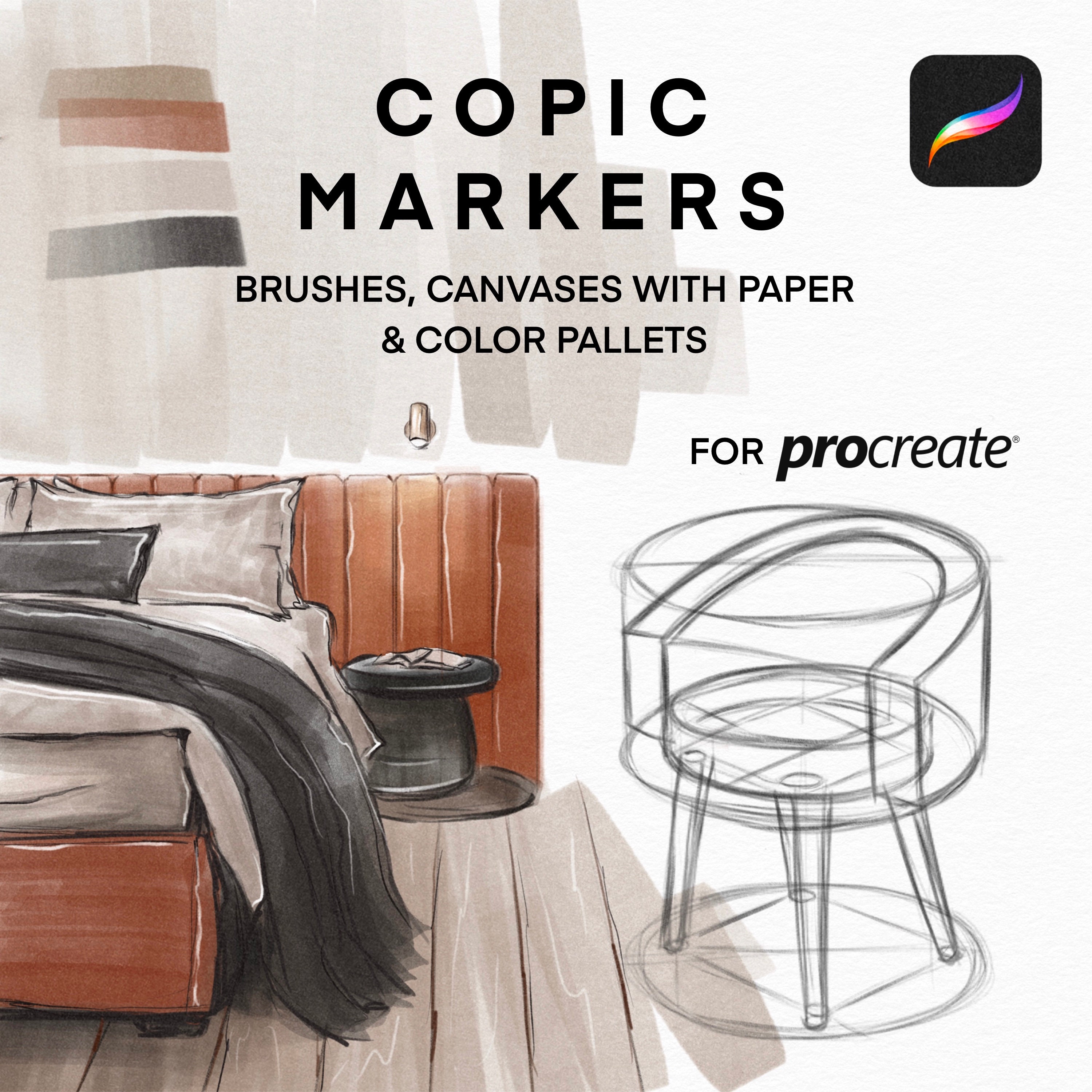 Procreate Copic Marker Brushes | Realistic Marker Texture (digital ...