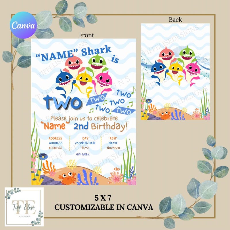 Baby Shark Printable - Etsy