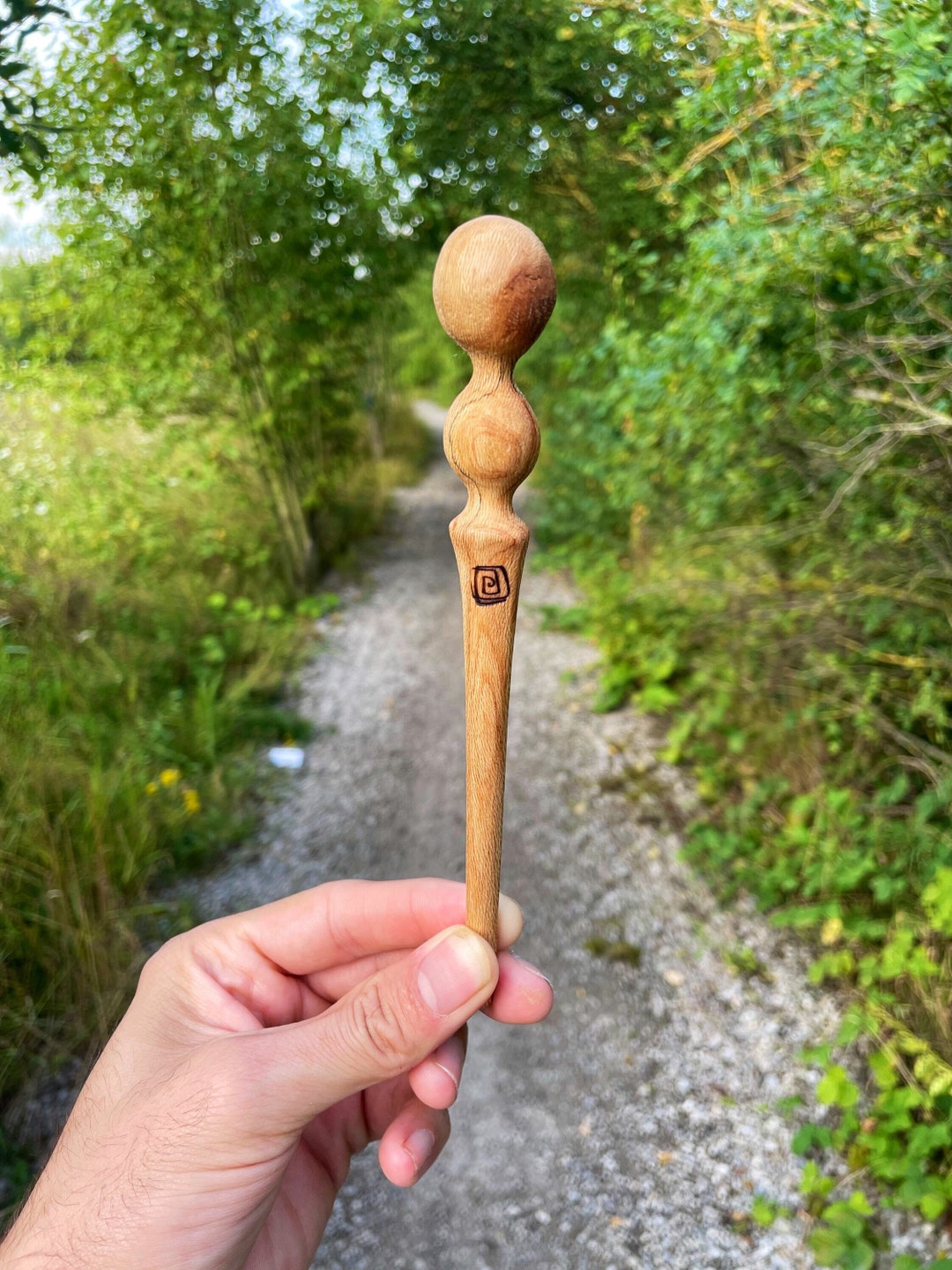Circle Shaped Wooden Hair Stick - Etsy